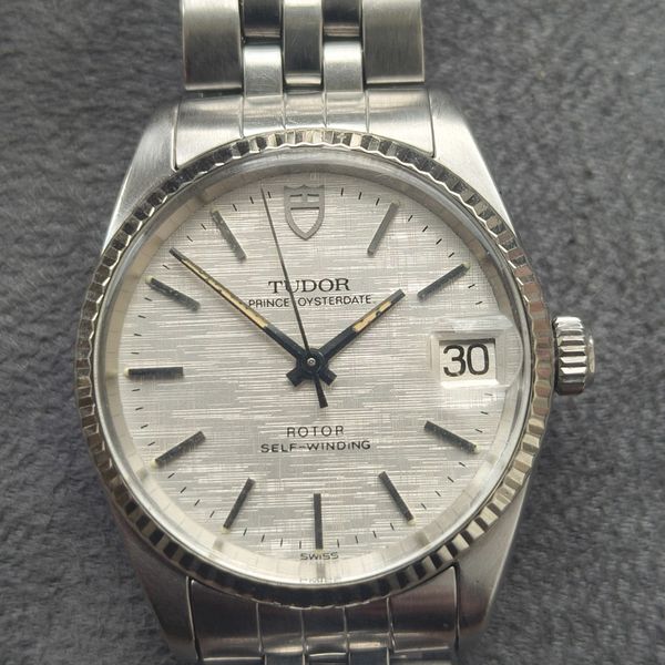 Vintage Tudor Prince Oysterdate Automatic Special Linen Dail Wristwatch ...