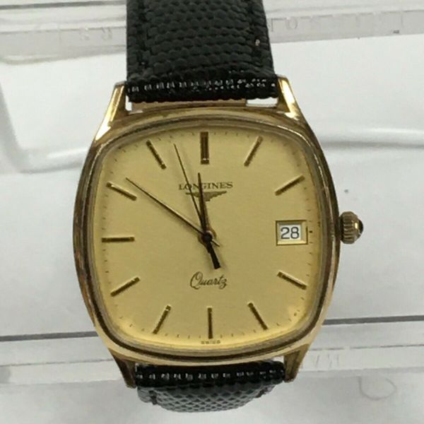 Vintage Longines Quartz Men's Wristwatch with Date Indicator and ...