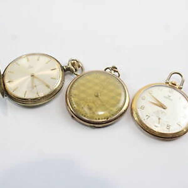 Mens Vintage Rolled Gold Pocket Watches Hand-Wind Damas Stowa Working x ...