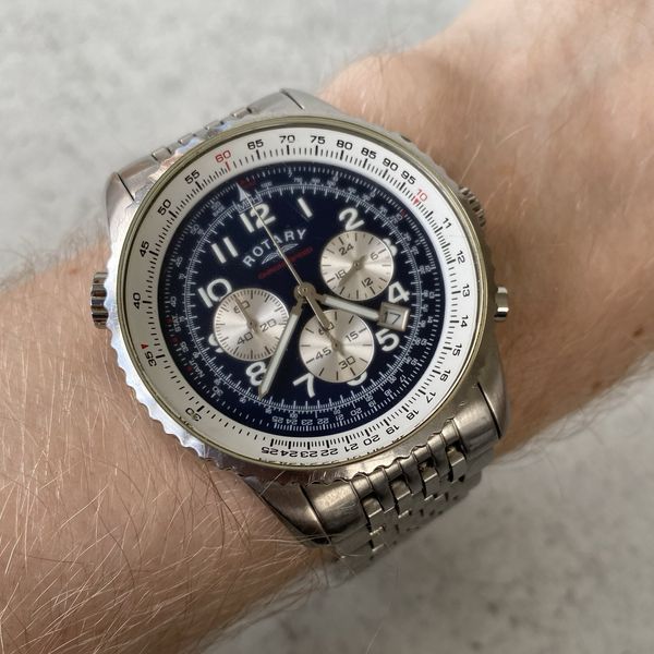 Mens Rotary Chronospeed Quartz Quickset Date GB03351/05 Watch ...