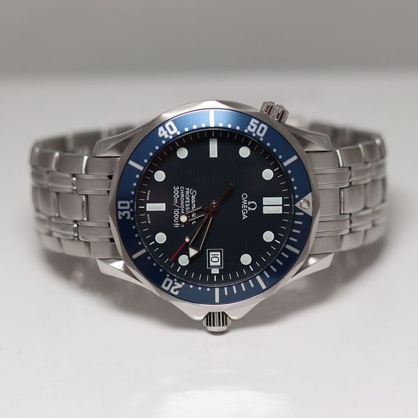 Omega James Bond 007 Seamaster Pro Blue Wave Dial Full Size 41mm Auto ...