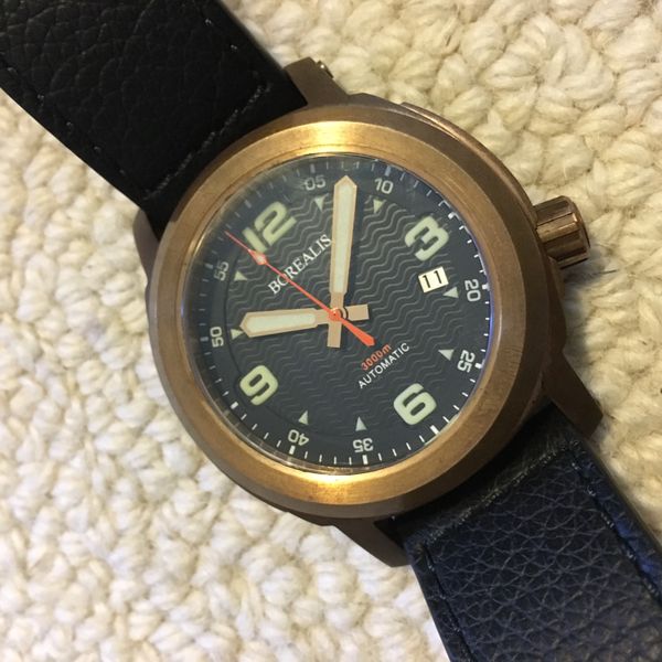Borealis Batial 3000M Deep Diver - CuSn8 Bronze Black Dial ...