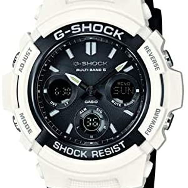 Casio Watch G-SHOCK White and Black Series Radio Solar Watch ...