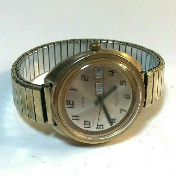 Timex 4886103375 Water Resistant Automatic Wrist Watch Speidel Band ...