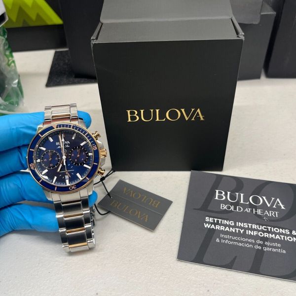Bulova Marine Star 98B301 Chronograph Quartz Men's Watch - BRAND NEW ...