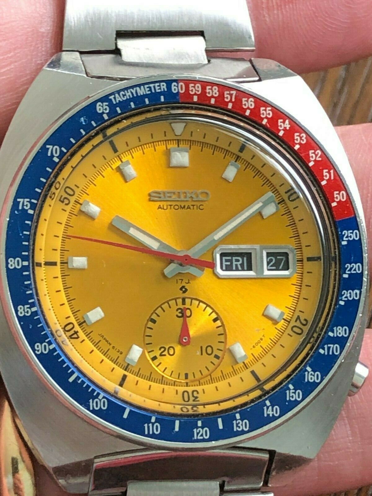 Seiko 6139 6005 6009T 17J Original 1973 Automatic Pogue Like ...