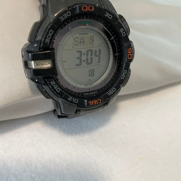 Casio Men's ProTrek Tough Solar Watch PRG-270 Black New Battery | WatchCharts Marketplace