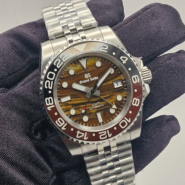 GS Grand Seiko style GMT Automatic Watch Mod | WatchCharts Marketplace
