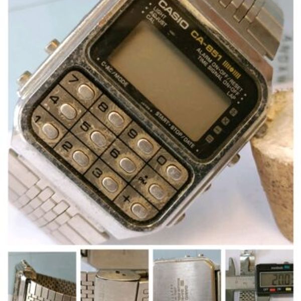NOT WORKING, REPAIR SPARE PARTS PURPOSE CASIO LCD QUARTZ CA-851 JAPAN ...