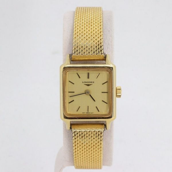 Reserved Longines Watch Manual 13mm Women's Gold Dial Swiss Vintage ...