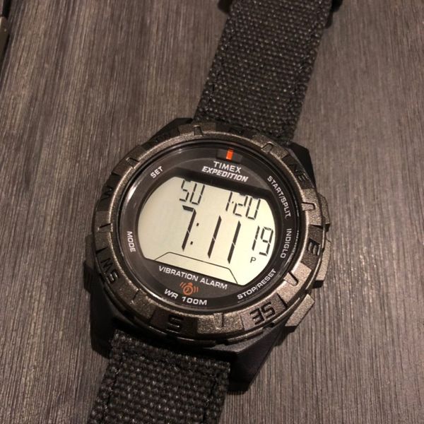 FS: Timex Expedition Digital Vibration Alarm with regular 22mm lugs for ...