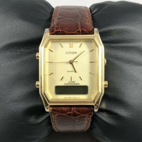 Vintage Men's Citizen Watch Analog Digital Alarm Chronograph C480 ...
