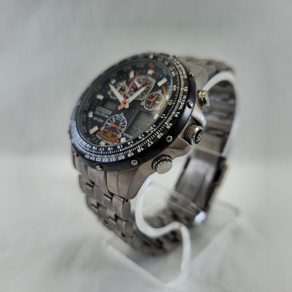 Citizen Eco-Drive Skyhawk A-T Atomic Flight Titanium Watch - 46mm ...