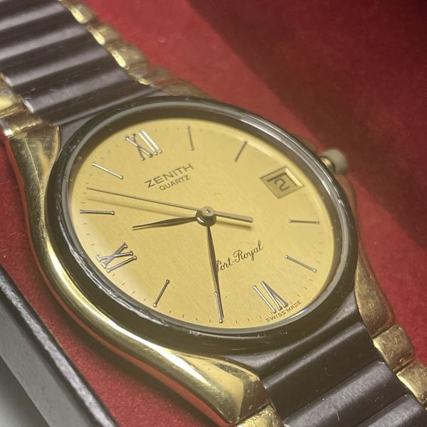 zenith port royal quartz ,Black And Gold Tone With Screw Crown No85.0150.626 | WatchCharts ...