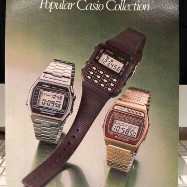 Casio Poster 1980s Vintage Casio Watches Colour | WatchCharts Marketplace