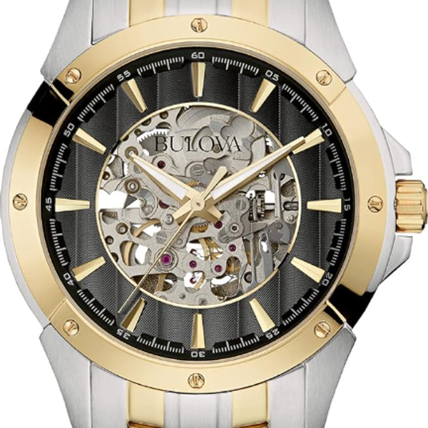 Bulova Men's Classic Two-Tone Stainless Steel 3-Hand Automatic Watch ...
