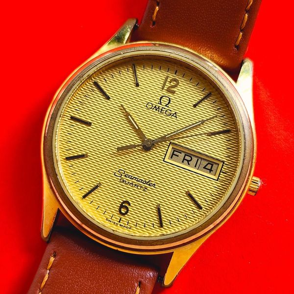 Omega Seamaster 1982 Rare Waffle Textured Dial Watch 196.0243 Cal 1425 ...