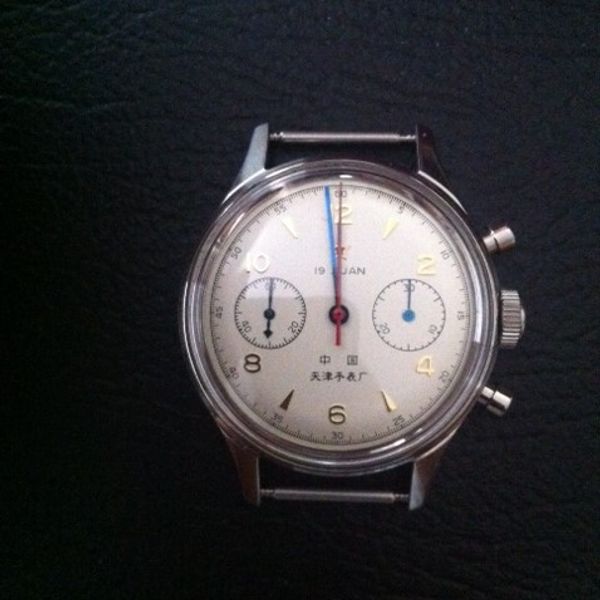 SOLD: 1963 Chinese Airforce Chronograph Reissue Acrylic | WatchCharts ...