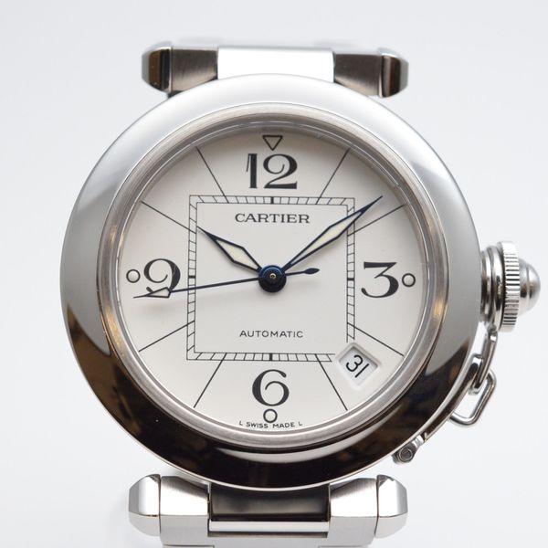 CARTIER Cartier 2324 Pasha C Automatic White Dial Boys Unisex Men's Women's OH Finished [Free ...