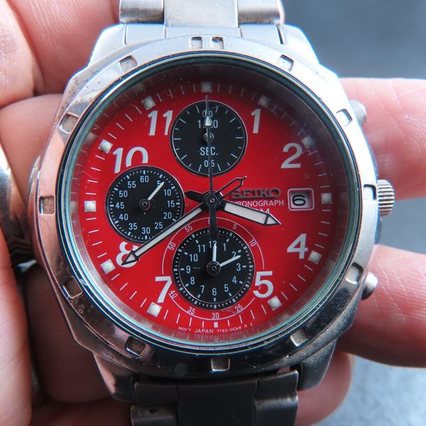 7T92 Japan Seiko Chronograph Quartz Men Watch | WatchCharts Marketplace