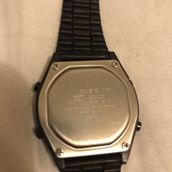 CASIO B640WB-1B Vintage Unisex Digital Classic Black Stainless Steel Watch | WatchCharts Marketplace