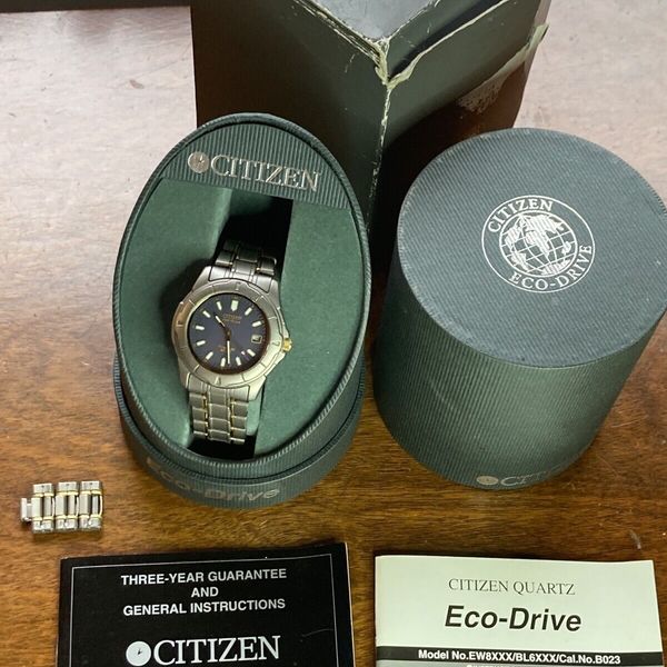 Citizen Eco-Drive Titanium Solar-Powered E110-H24610 | WatchCharts ...