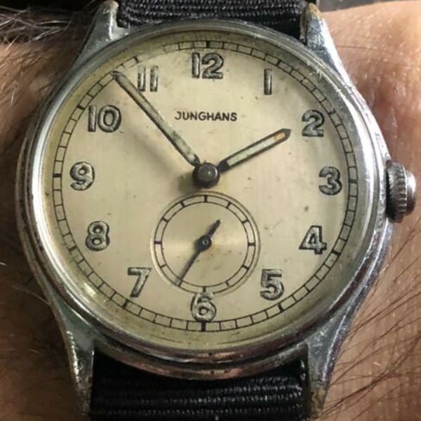 Vintage Junghans Manual Wind Sub Second Military Watch | WatchCharts ...