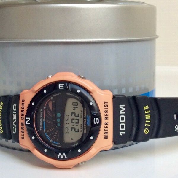 Casio Surfing Timer suf 100 digital Watch vintage module 942 ...