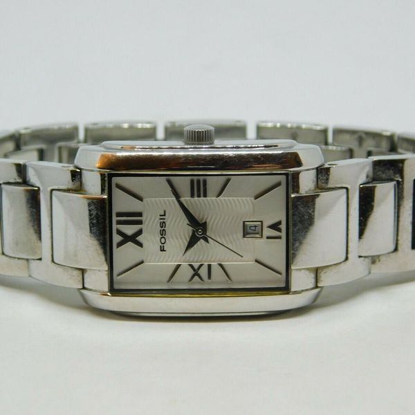Fossil F2 ES-1165 All Stainless Steel Quartz Analog Ladies Watch ...