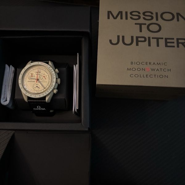 Mission to Jupiter Omega X Swatch Moonswatch Speedmaster | WatchCharts ...