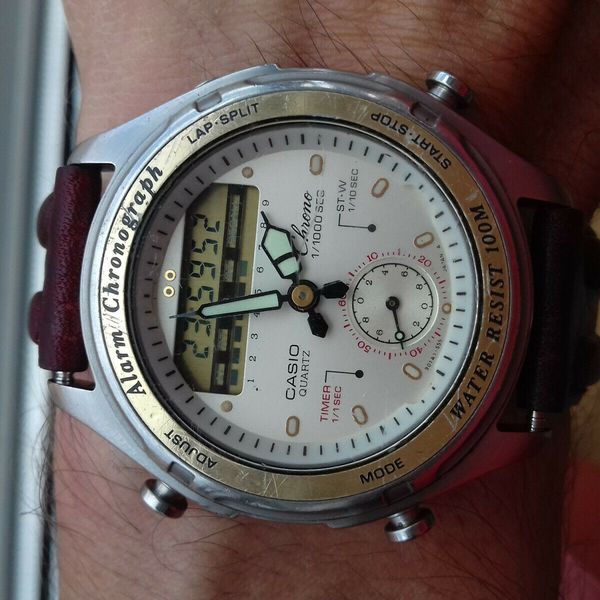 Casio aw-600 module 373 Chrono 1/1000 sec ultra rare collectors uhr ...