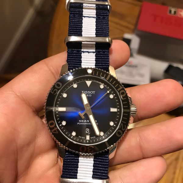 [WTS] 2018 Tissot Ocean Blue Seastar | WatchCharts Marketplace