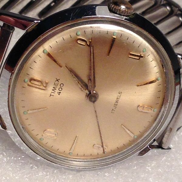 RARE Vintage Men's Timex 400 West Germany 17 Jewels Hand Wind 542 ...