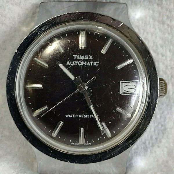 Vintage TIMEX Automatic Watch RUNNING 46650 10878 Men's | WatchCharts ...
