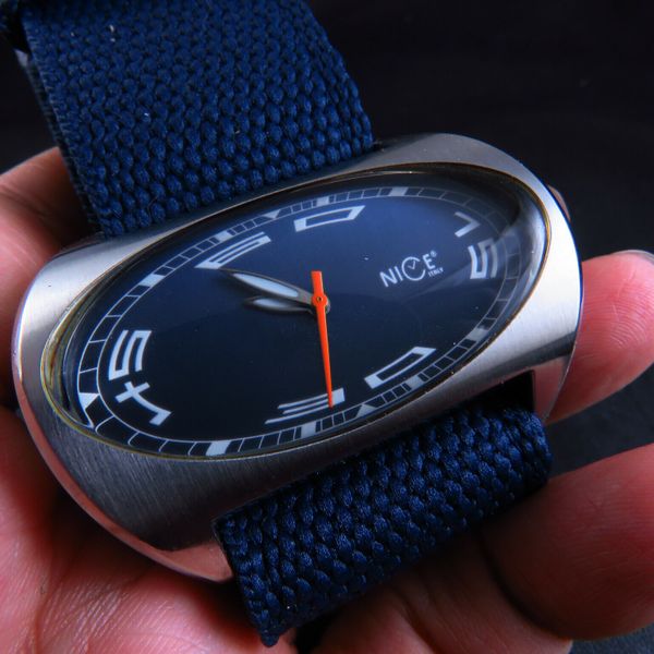 NEW ALL STEEL ITALY NICE SPACE AGE QUARTZ MEN WATCH FREE SHIPPING ...