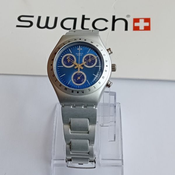 SWATCH IRONY YMS1003AG HYPNOTIC CHRONOGRAPH 35MM SWISS MADE WATCH ...