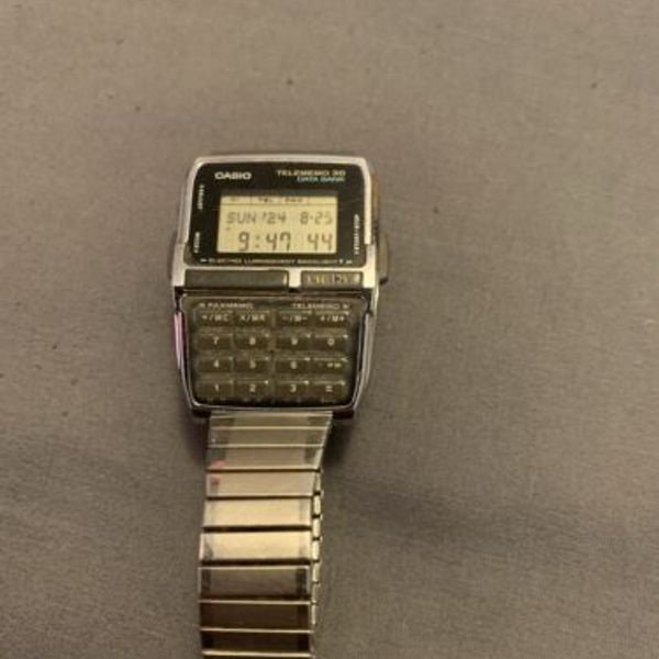 Vintage Casio dbc-300 Telememo Databank 30 Illuminator lcd watch ...