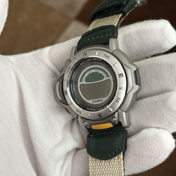 Vintage Casio Pro Trek PRL-35 Menâ s Digital Sports Watch Mod. 1890 ...
