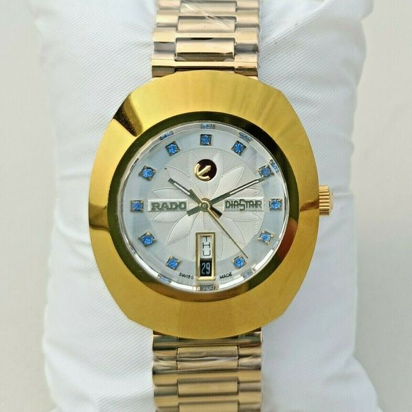 Vintage Used Rado Diastar Automatic Day/Date 36 mm Blue Stone Men's ...