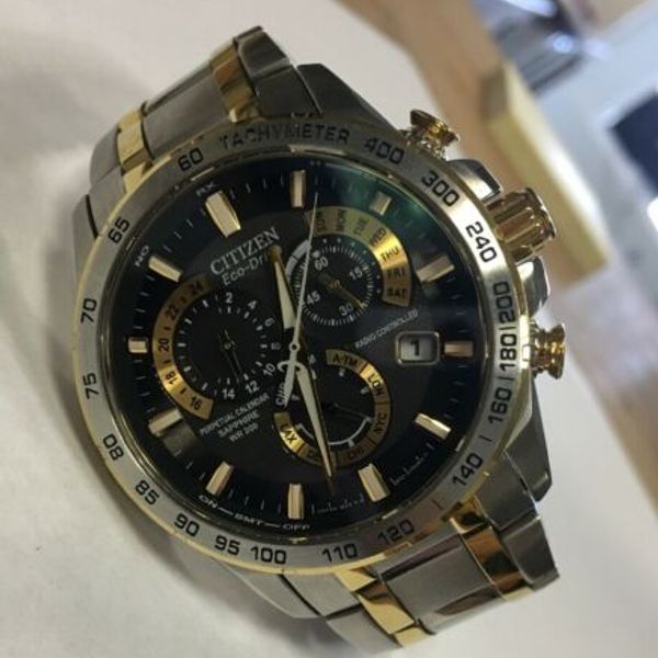 Citizen Eco-Drive Perpetual Chrono E650-S075157 Men’s Stainless Watch ...