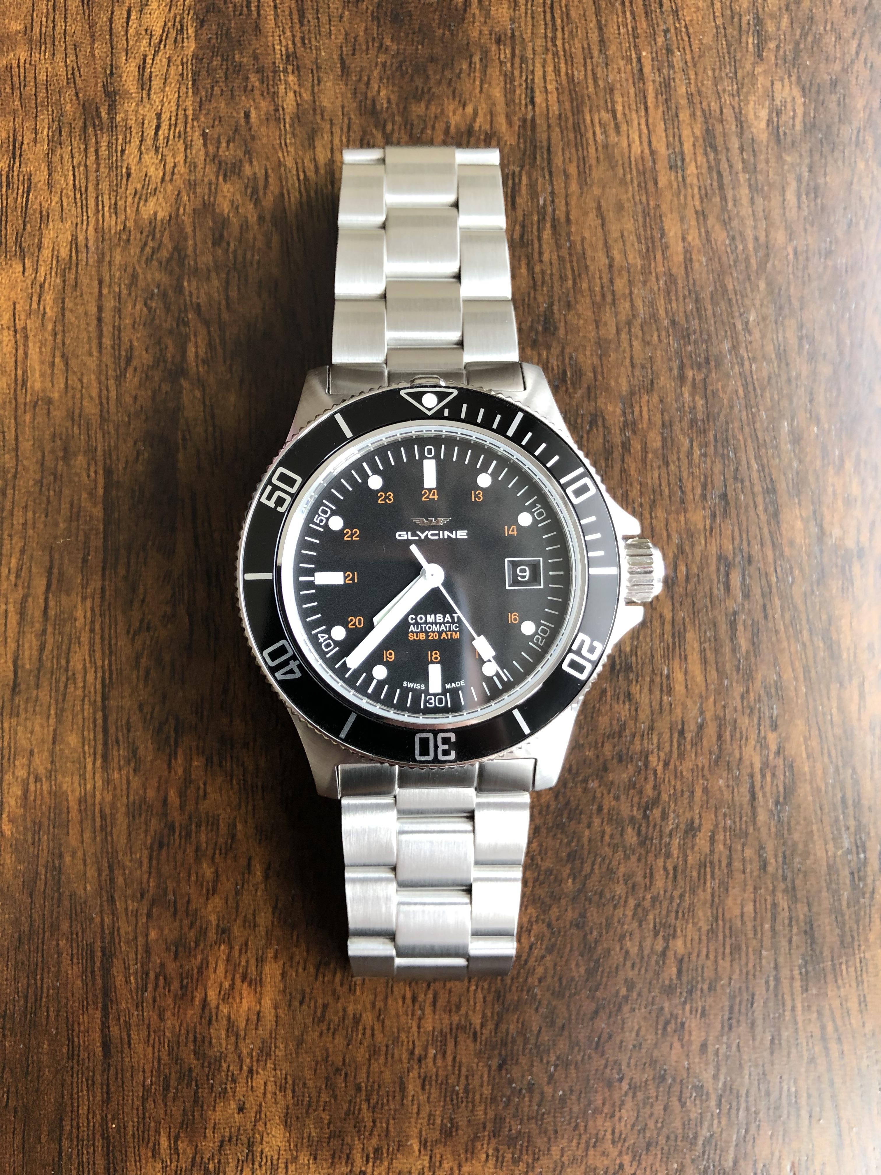 [WTS] Glycine Combat Sub GLO185 $380 USD | WatchCharts Marketplace