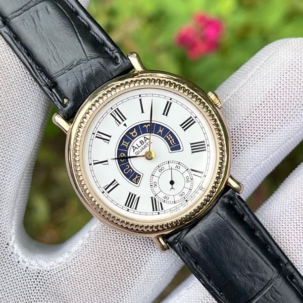 Rare Vintage Seiko Alba Side Second Zodiac Sign Japan Men Quartz Watch ...