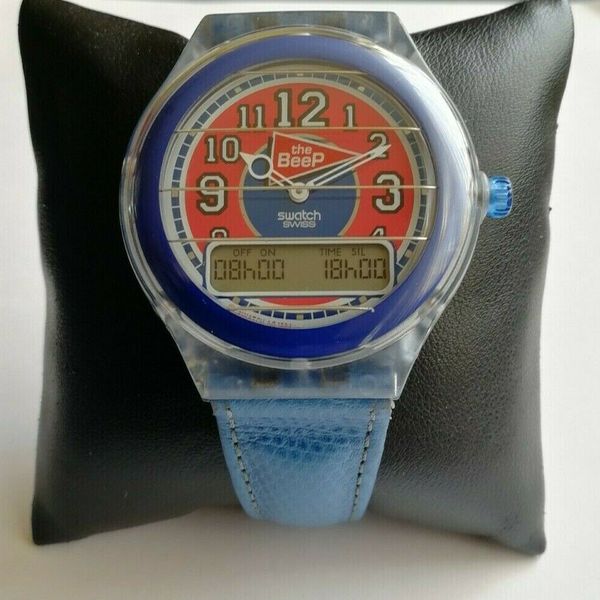 SWATCH *LEGEND* THE BEEP ANALOGUE/DIGITAL WATCH.(1994 VINTAGE ...
