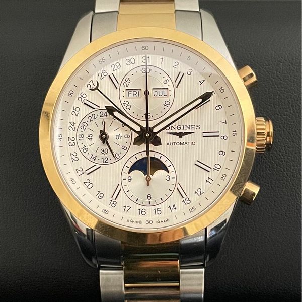 (CHEAPEST & RARE) Longines Conquest Classic Moonphase Silver Dial 2 ...