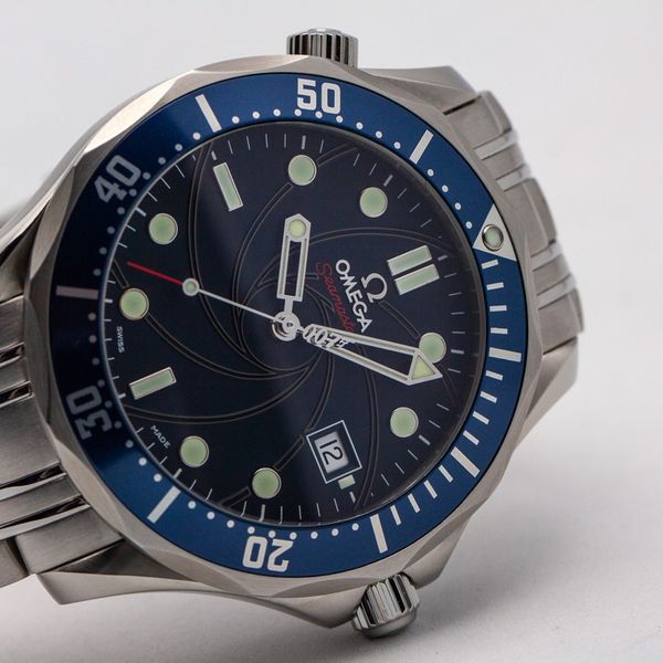 FSOT: Omega Seamaster 300m Chronometer Blue Dial James Bond 007 Edition ...