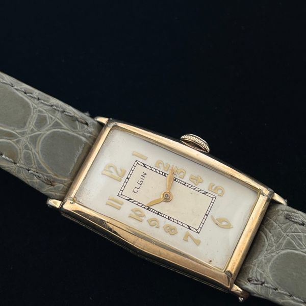 Vintage Elgin Tank Watch 10K Goldfilled 18/0s Grade 488 7Jewels- NON ...