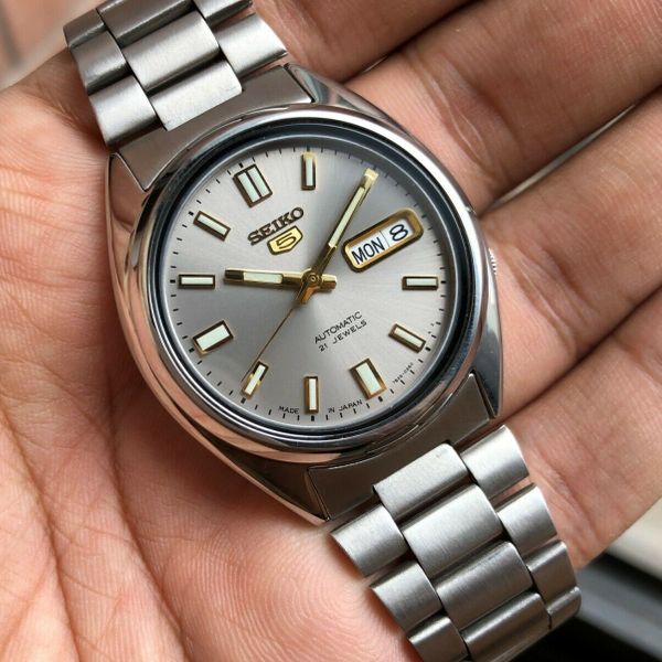 Seiko 5 2004 SNXS75J GREY Sunburst dial Vintage 7S26 Automatic Full ...