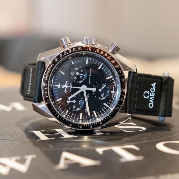 [WTS] Custom MoonSwatch - Steel Case Mod - Genuine Mission to the Moon ...