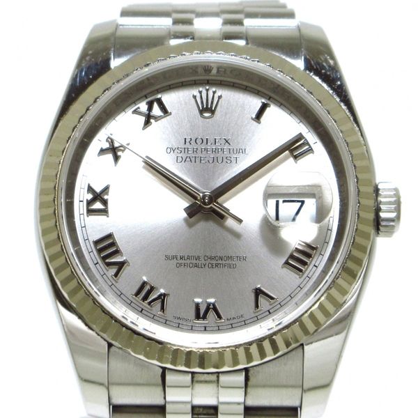 [New] [Used] ROLEX Datejust Watch SS × K18WG / Roman Index / Roulette ...