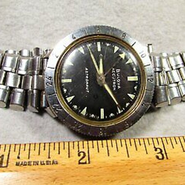 1967 BULOVA ACCUTRON ASTRONAUT WATCH, M7, 214 MOVEMENT, NEEDS REPAIR ...